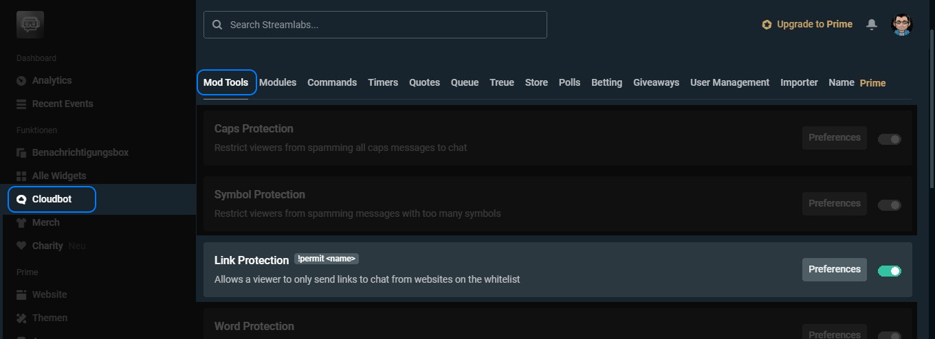 Twitch Clip-Links im Chat mit dem Streamlabs Chatbot / Cloutbot ...